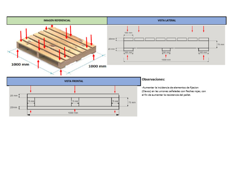 Diseño de Pallet | PDF