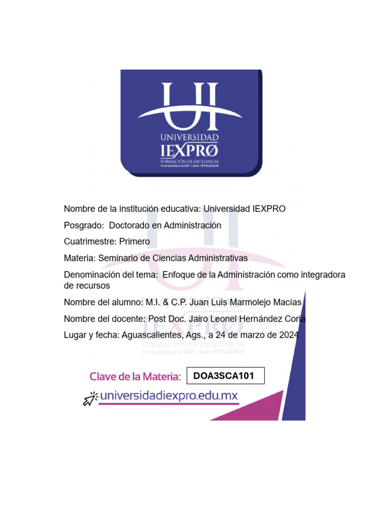 Marmolejo Macías Juan Luis Act3 | PDF | Business | Burocracia