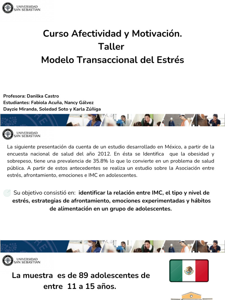 Modelo Transaccional Del Estrés | PDF | Las emociones | Obesidad