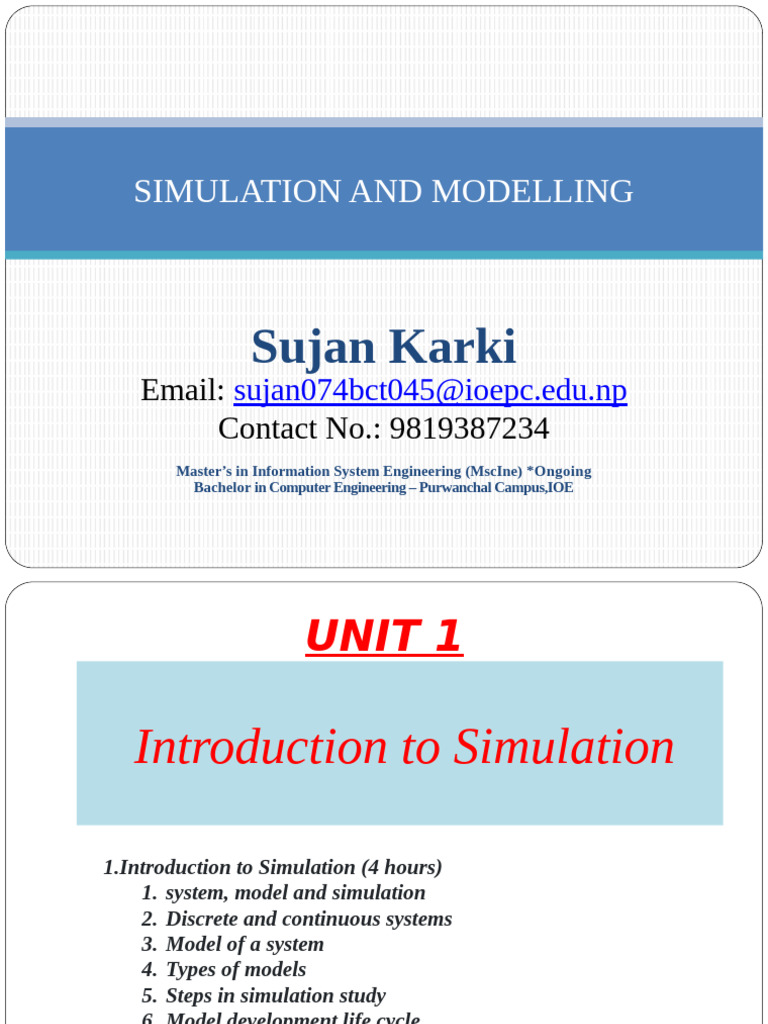 SM-1 | PDF | Simulation | Conceptual Model