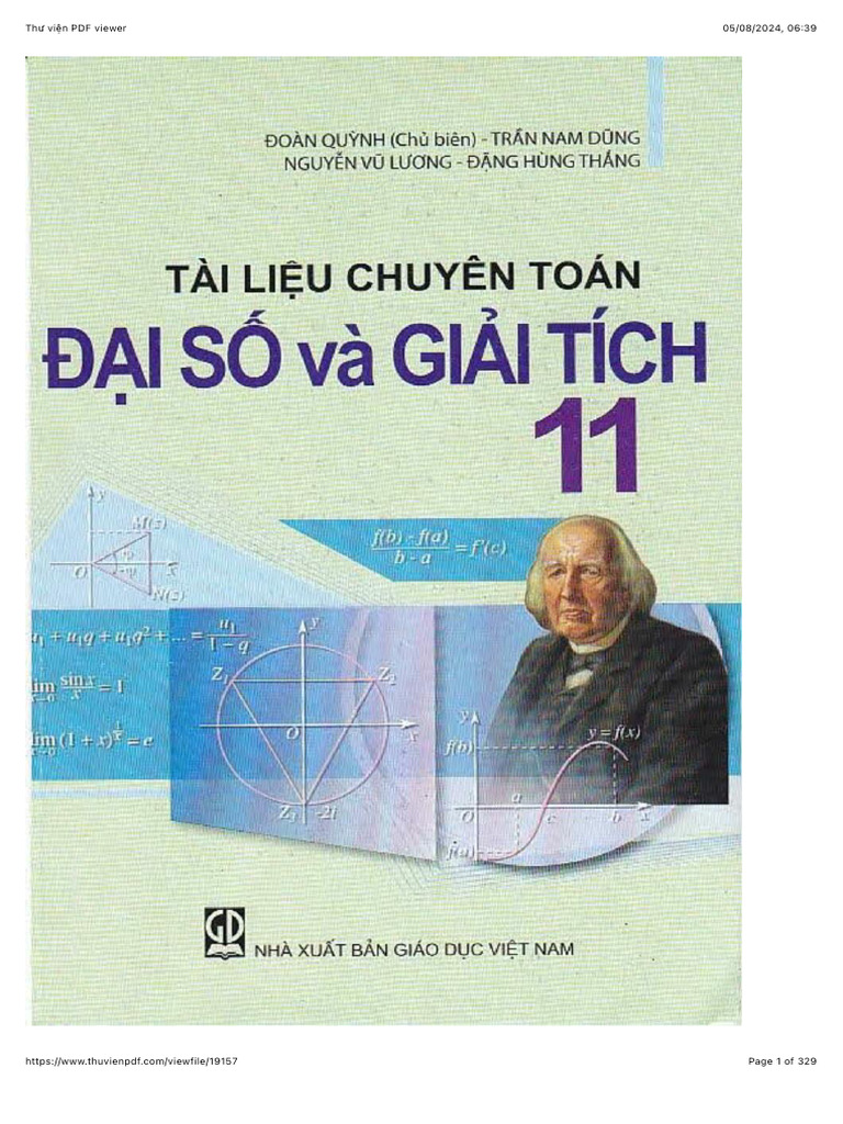 Tai Lieu Chuyen Toan Dai So Va Giai Tich 11 Doan Quynh Compress (1 ...