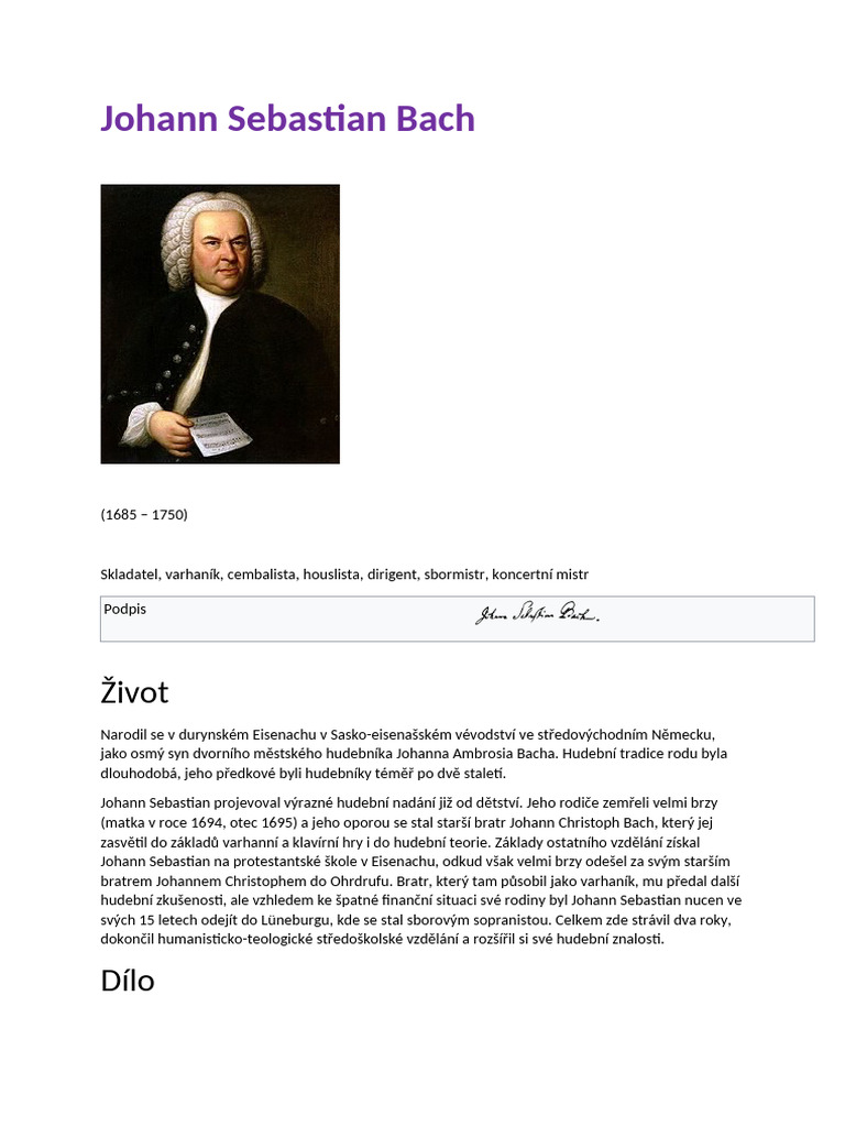 Johann Sebastian Bac1 | PDF