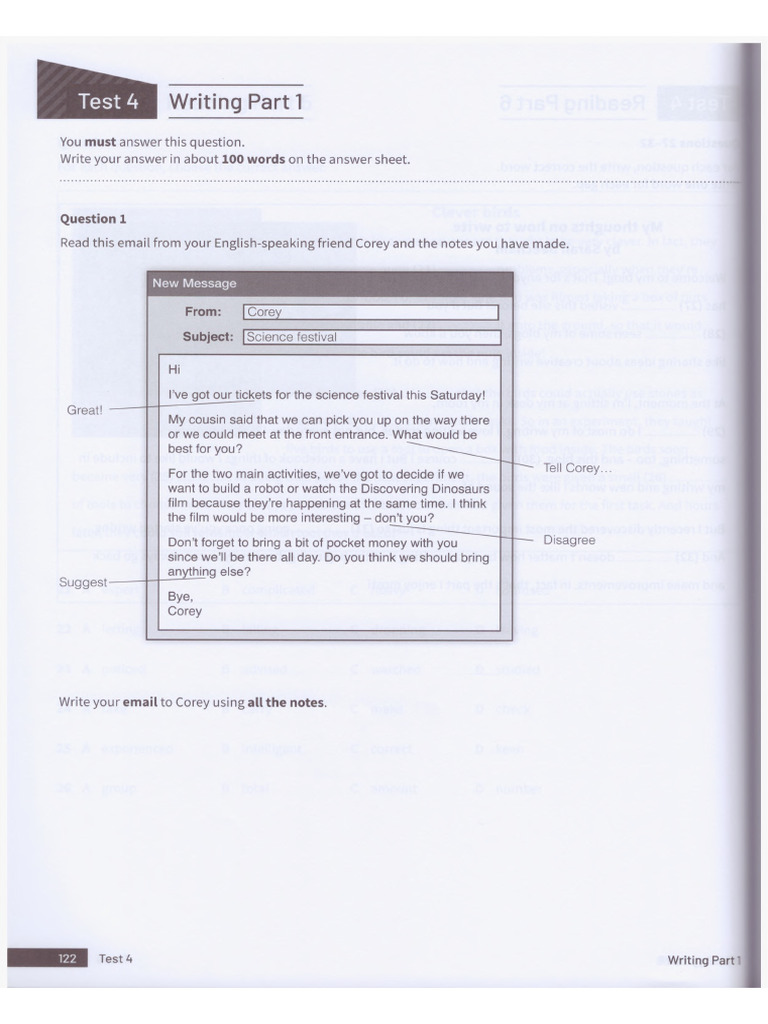 Writing Test 4 | PDF