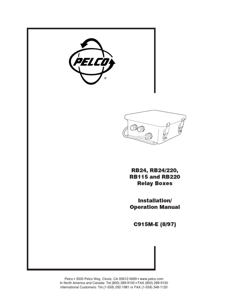 RB24 - RB24 220 - RB115 and RB220 Relay Boxes Installation and ...