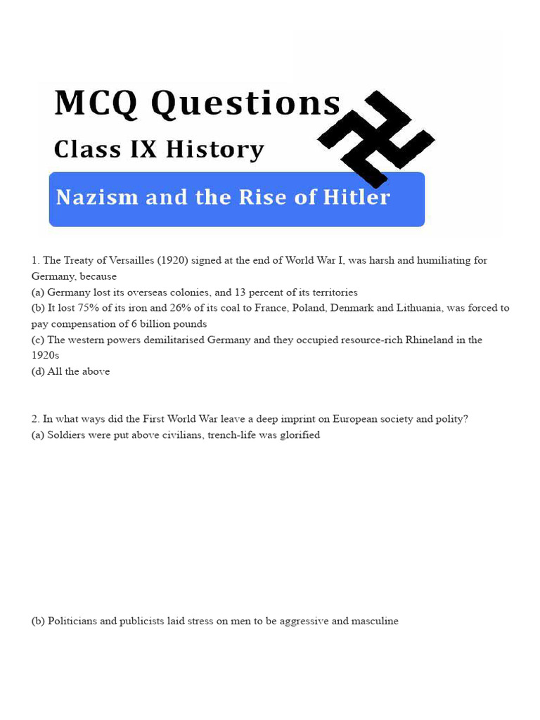 Nazi Ideology and Total Control in Germany | PDF | Nazi Germany ...