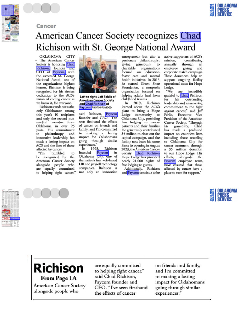American Cancer Society Recognizes Chad Richison With St. George ...