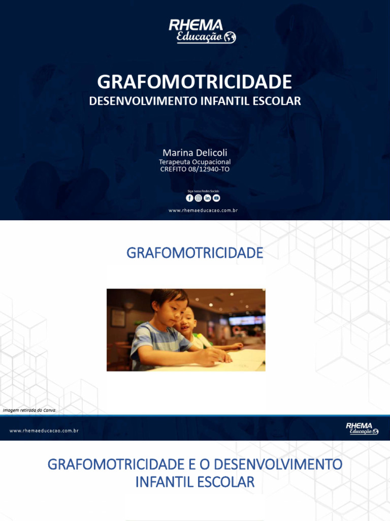 GRAFOMOTRICIDADE - Slides Aula 01 | PDF | Aprendizado | Ritmo