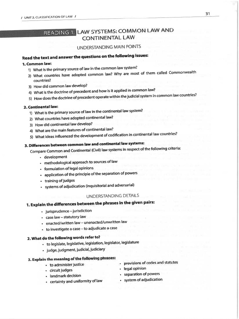 Classification of Law | PDF