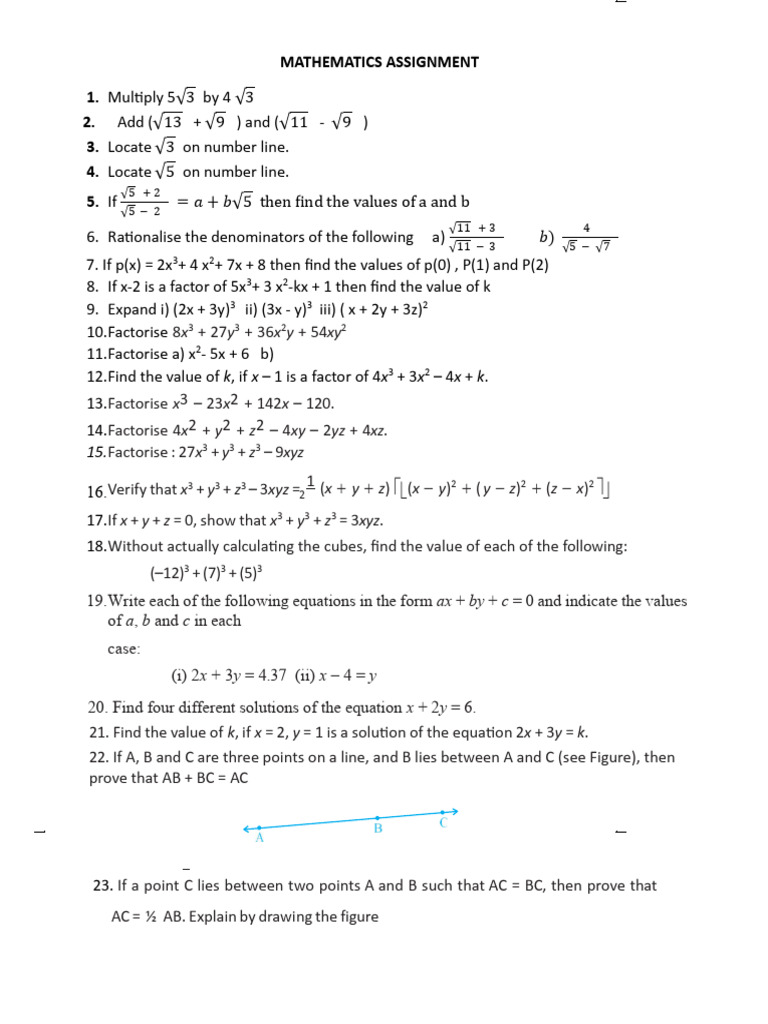 Class 9 Maths Assignment | PDF | Area | Euclidean Plane Geometry