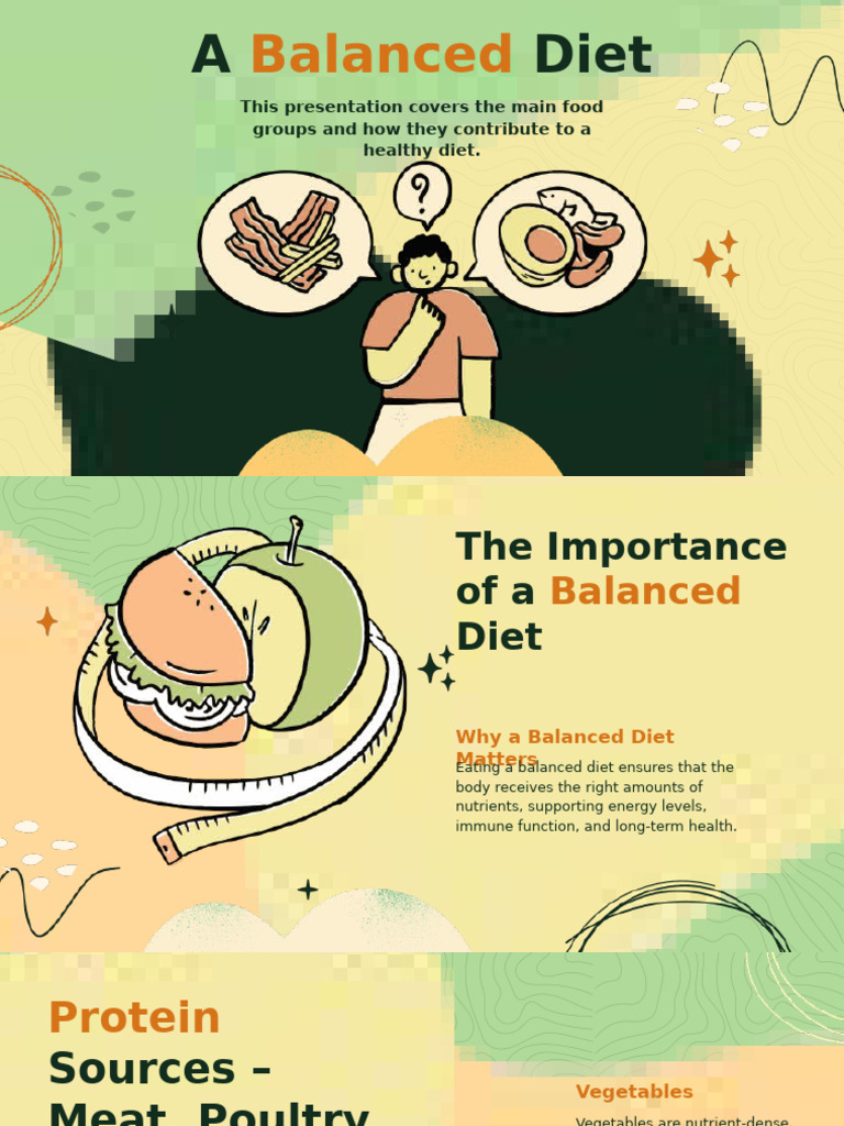 A Balanced Diet Presentation | PDF | Healthy Diet | Foods