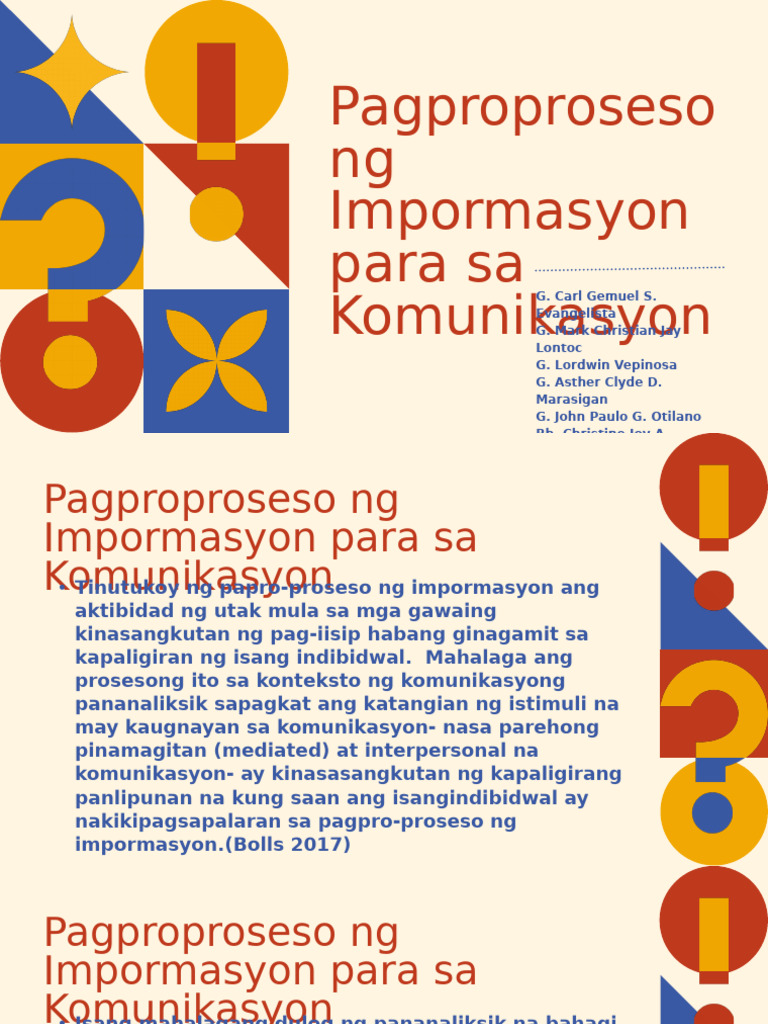 g1 Filipino Report | PDF