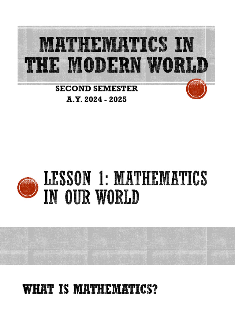 MMW Lesson 1 | PDF | Symmetry | Pattern