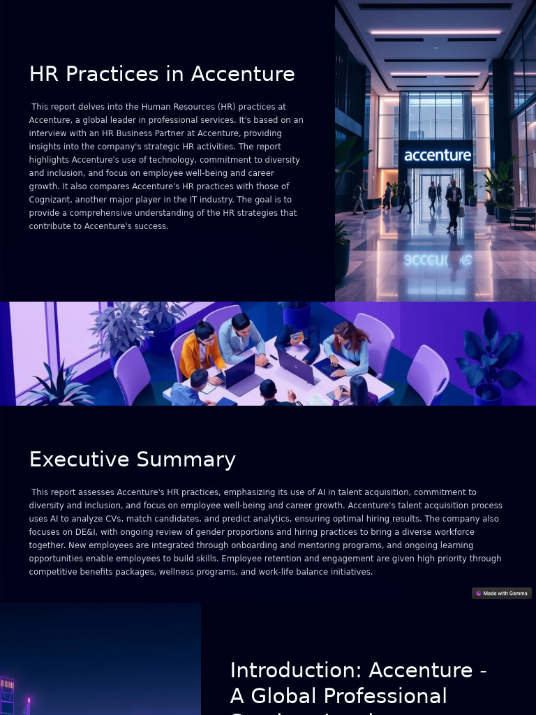 HR-Practices-in-Accenture [Autosaved] | PDF | Recruitment | Employee Retention