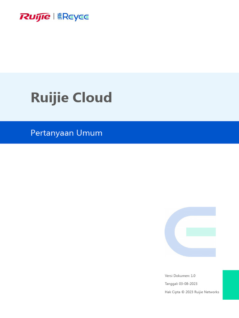 Pertanyaan Umum Ruijie Cloud (V.1.0) | PDF