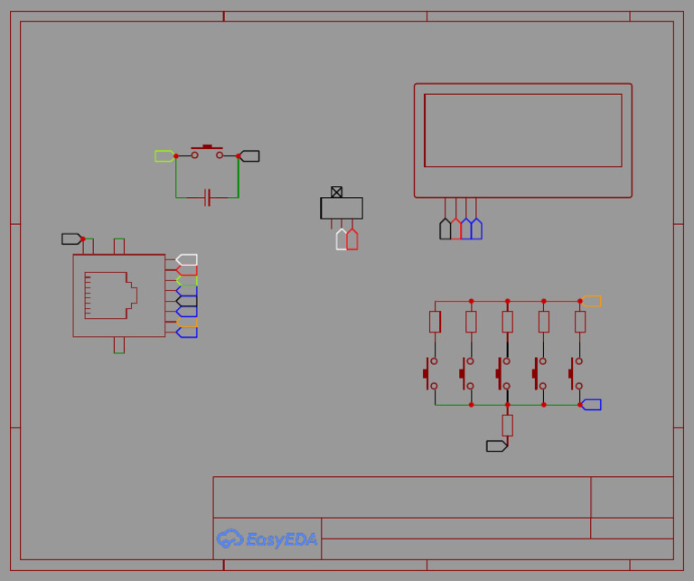 Schematic - PIC18F4550 R502A LCD BUTTONS - 2024 06 01 | PDF