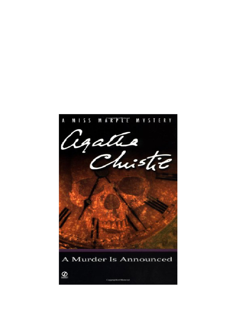 A Murder Is Announced Agatha Christie Download | PDF