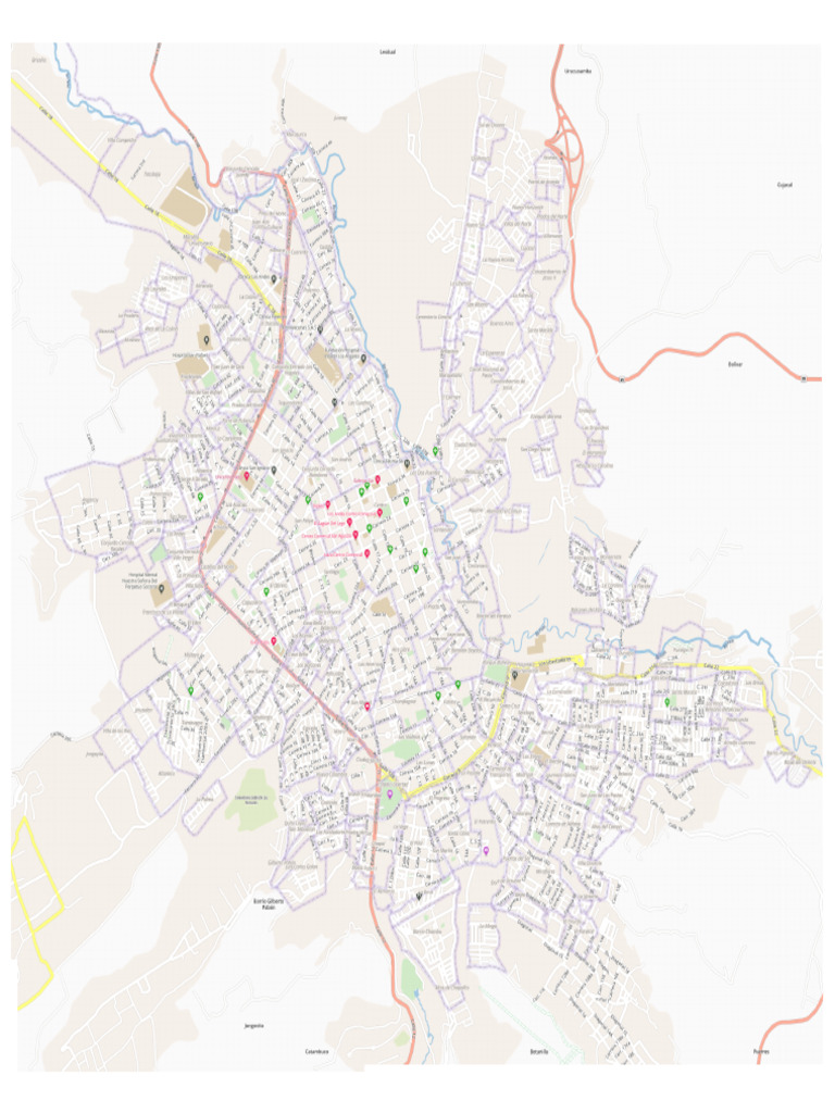 Mapa Pasto Barrios | PDF