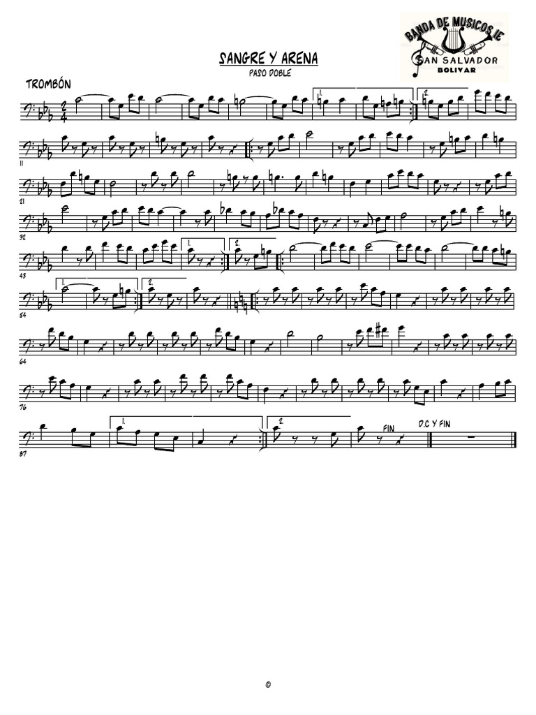 SANGRE Y ARENA - Tromb | PDF