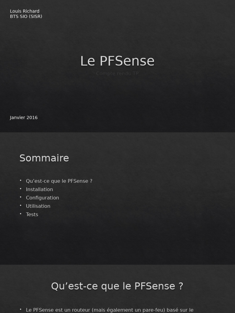 Le Pfsense | PDF