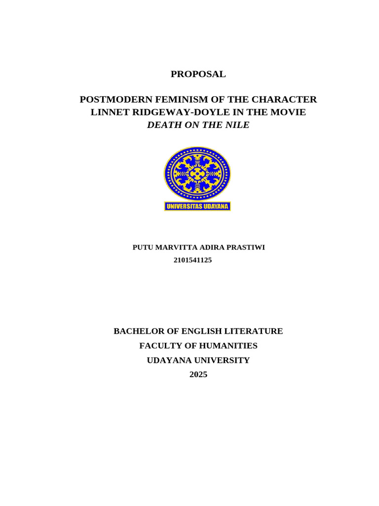 Proposal Revisi New Ver Fixed | PDF | Feminism | Gender Studies