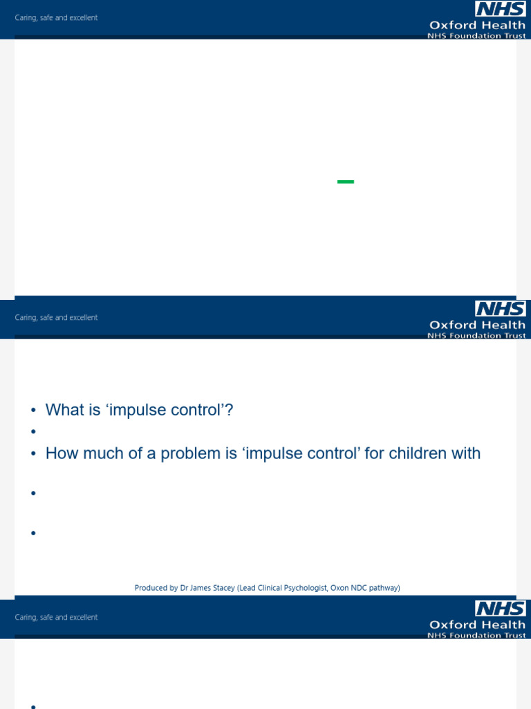 All Things ADHD Series Inpulse Control Handouts | PDF | Impulsivity ...