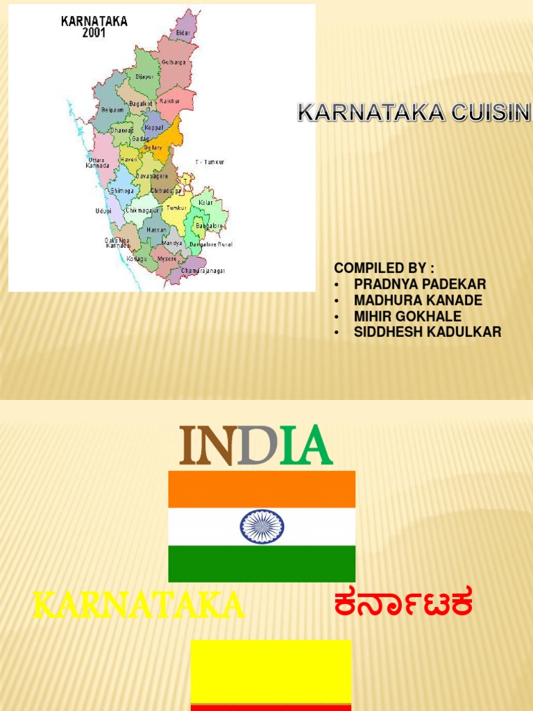 Karnataka State | PDF | Indian Cuisine | Food And Drink