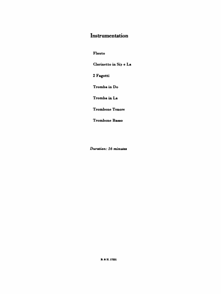 Stravinsky - Octet (Rev. 1952, Score) | PDF