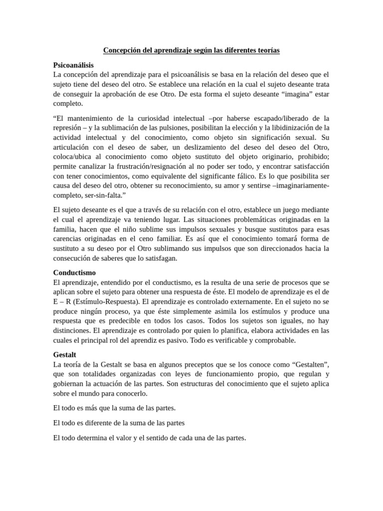 Material Compilado | PDF | Aprendizaje | Sicología