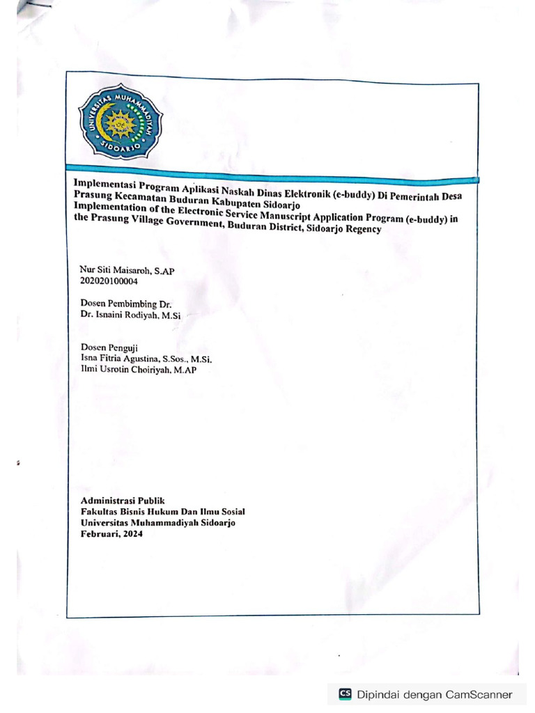 Lembar Pengesahan | PDF