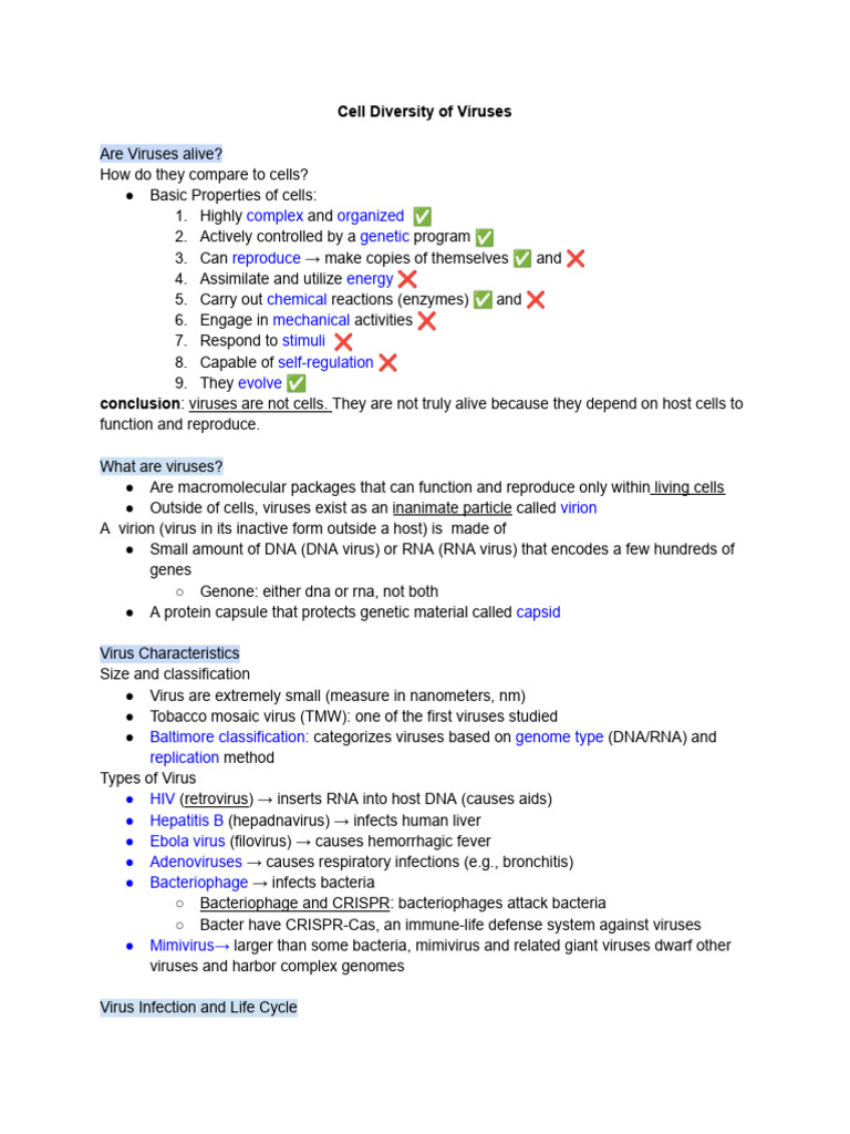 Understanding Virus Cell Diversity | PDF | Virus | Dna