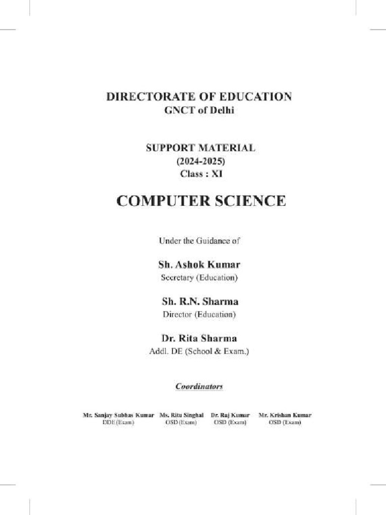 Class11_ComputerScience_em | PDF