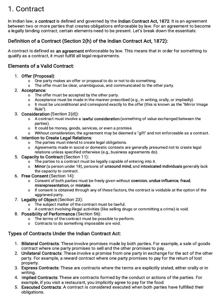 Contract Law SA Questions | PDF | Consideration | Gambling