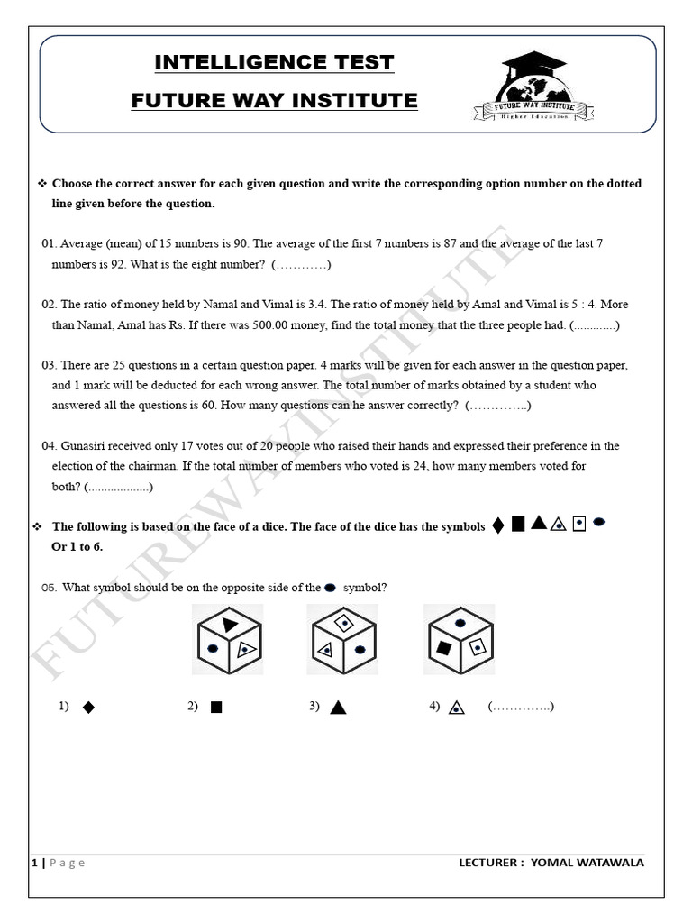 Model Paper 8 English Medium New | PDF