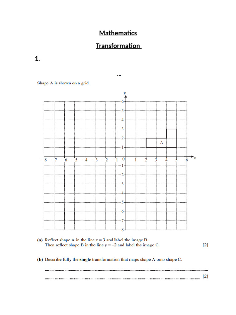 Mathematics transformation | PDF