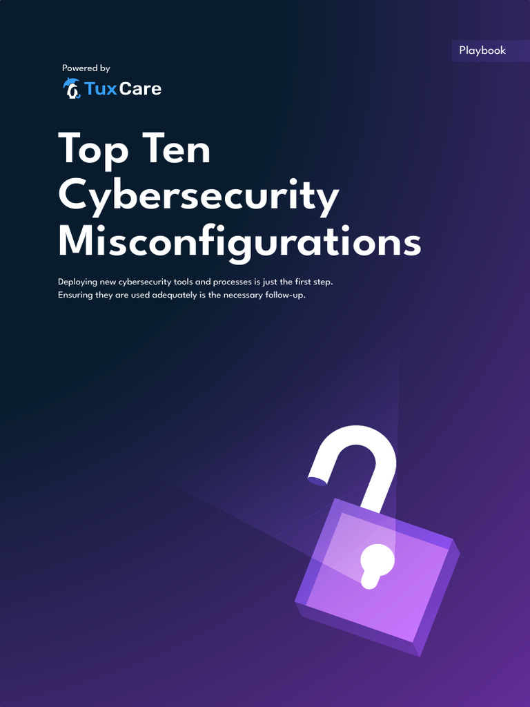 TuxCare Cybersecurity Misconfigurations Playbook | PDF | Security | Computer Security