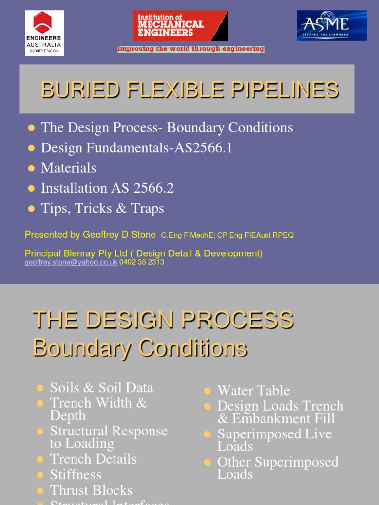 Buried Flexible Pipelines Presentation | PDF | Pipe (Fluid Conveyance) | Buckling