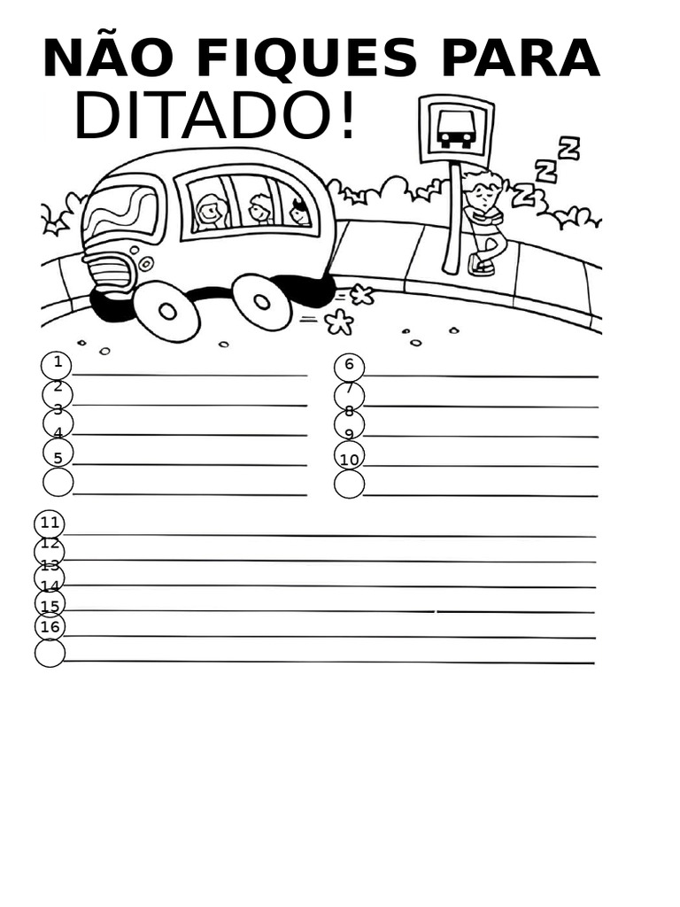 folha de ditado | PDF