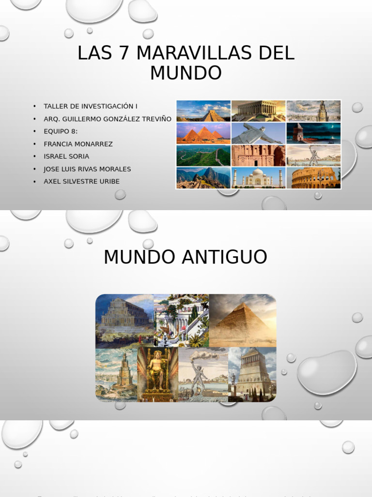 7 Maravillas del Mundo Antiguo y Moderno | PDF