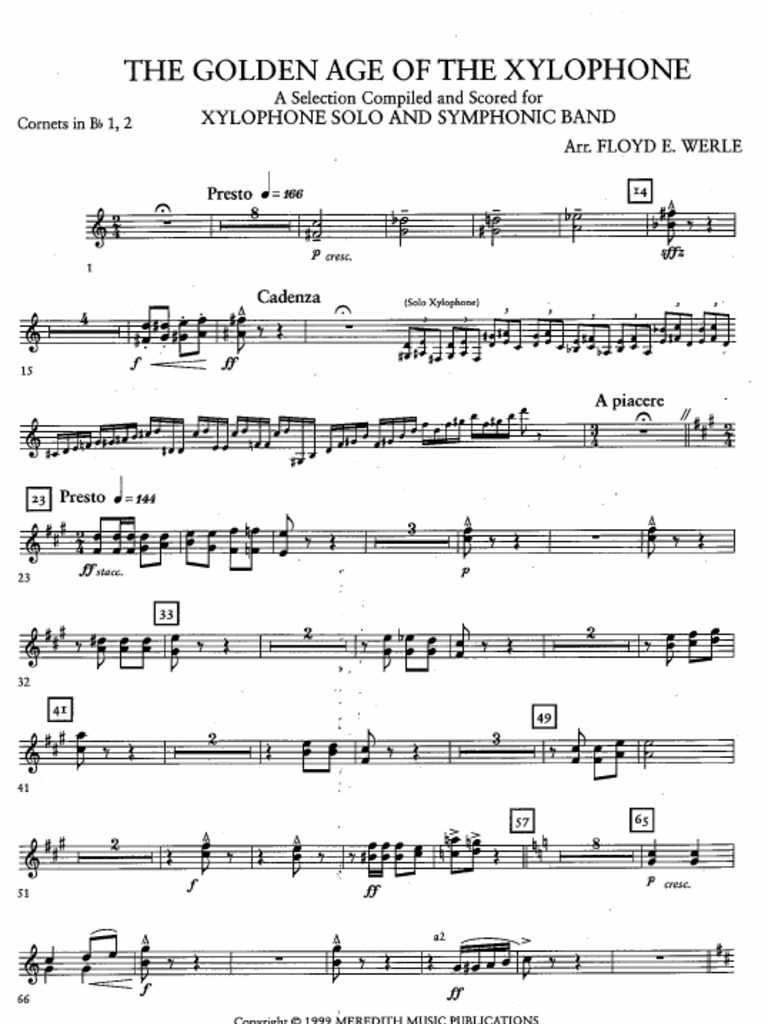 The Golden Age of Xlophone 007 Cornets | PDF
