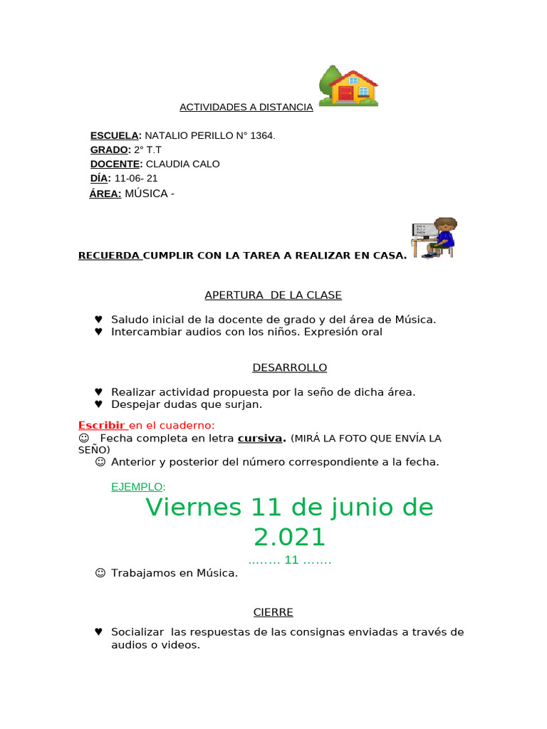 ACTIVIDADES Clau | PDF