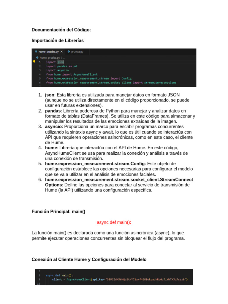Documentación Del Código | PDF | Json | Biblioteca (informática)