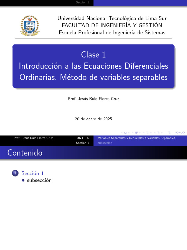 Clase 1 Introducción a las Ecuaciones Diferenciales | PDF | Ecuación diferencial parcial ...