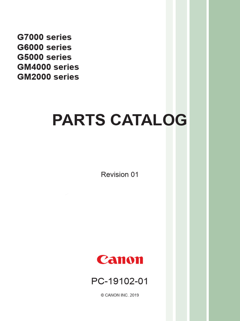G5000 G6000 G7000 GM2000 GM4000 Parts Catalog 01 | PDF