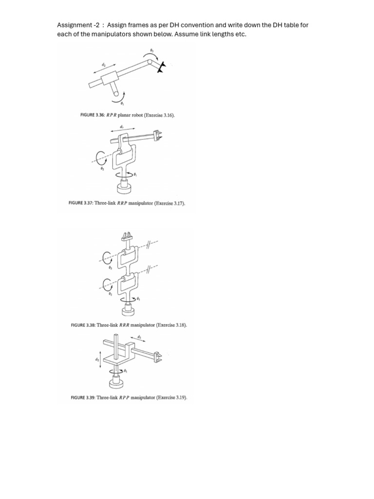 Assignment 2 - DH Parameters | PDF