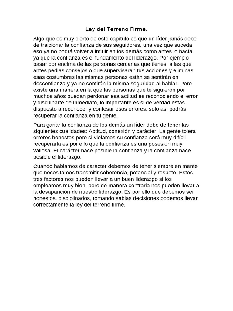 6 Ley Del Terreno Firme | PDF