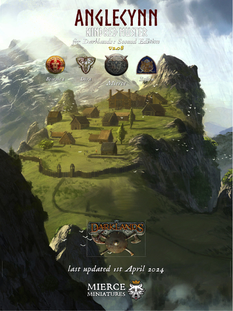 Darklands 2nd Edition - darklands_kindred_anglecynn_muster_v2.08 | PDF | Military