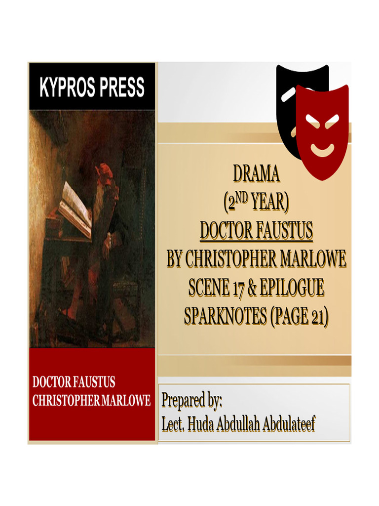 Doctor Faustus - Scene 17 & Epilogue PDF | PDF | Satan | Religious Belief And Doctrine