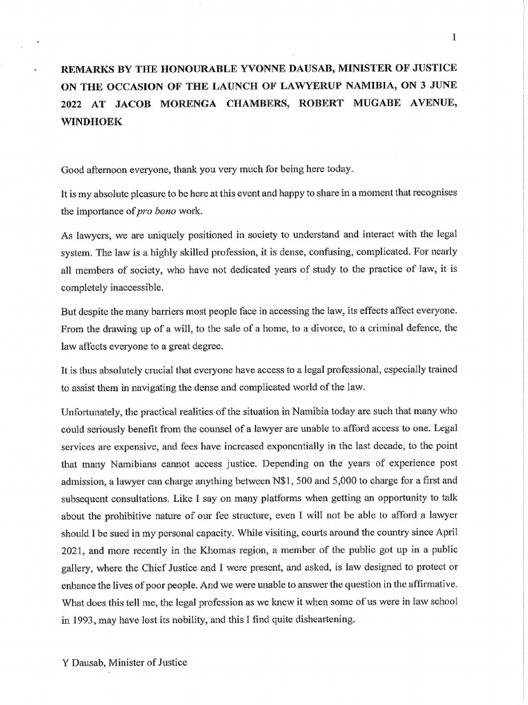 Pro Bono Call | PDF