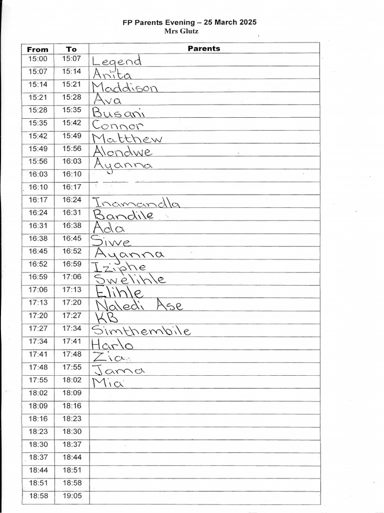 Grade 3 Parents Evening | PDF