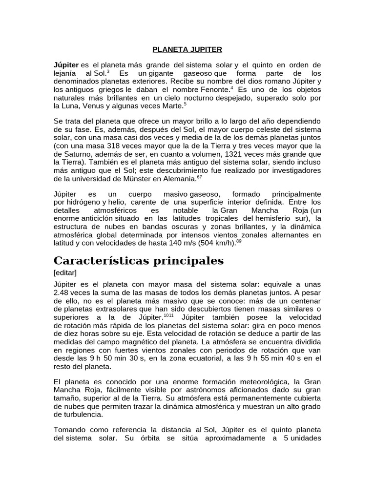 Planeta Jupiter | PDF | Júpiter | Planetas